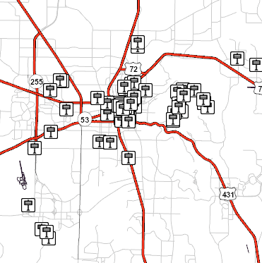 Hunsville Maps Gallery